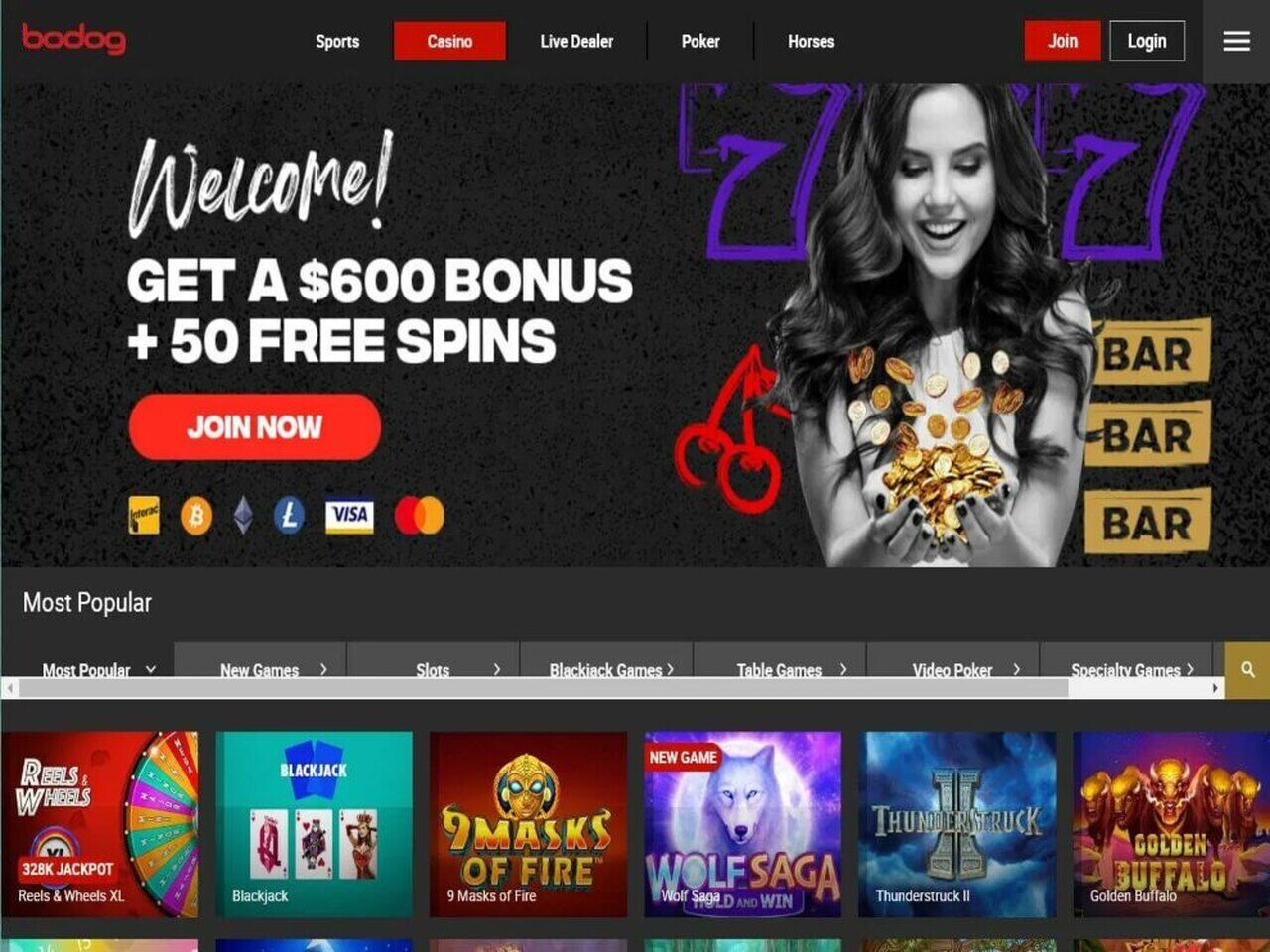 Bodog Casino Review 2025 - Get $400 Bonus + 50 Free Spins