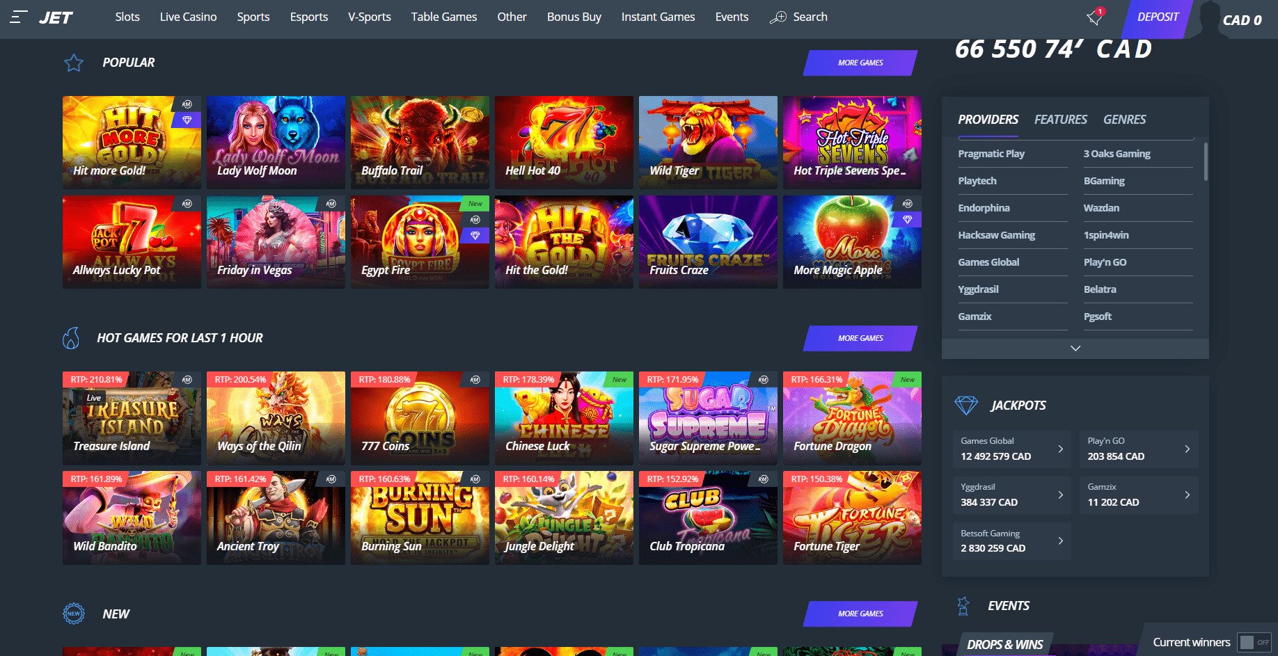 Jet Casino Review 2025 – Claim Up To $600 Bonus